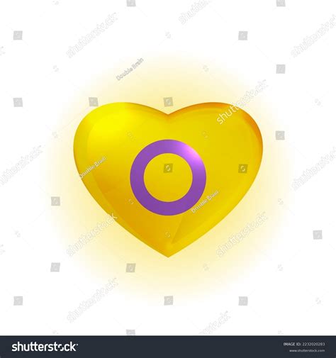 Gender Identity Concept Intersex Symbol Pictogram Stock Vector Royalty