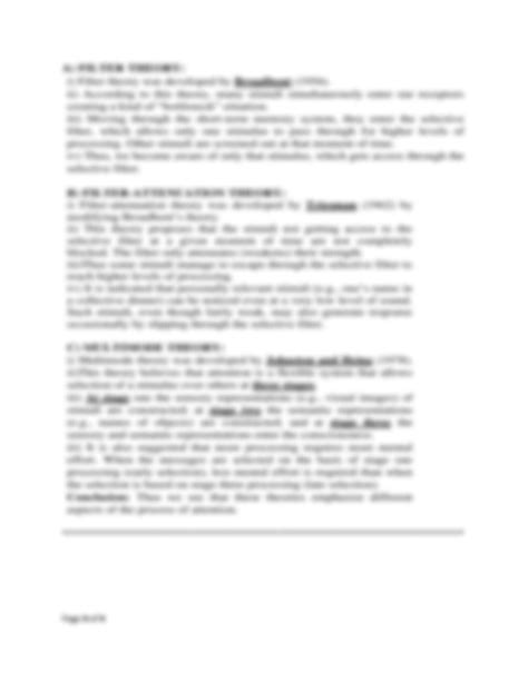 Solution Sensory Attentional And Perceptual Processes Notes Part 1