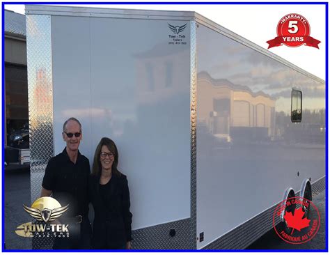 Here Are Mr And Mrs Rob Tabor With A Tow Tek Trailers Facebook