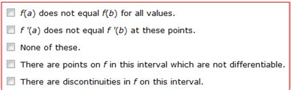 Solved Explain Why Rolle S Theorem Does Not Apply To The Chegg