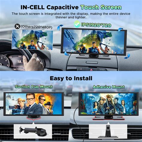 Lamtto Rc28 1025 Carplay Display With In Cell Touch Screen And 25k Du