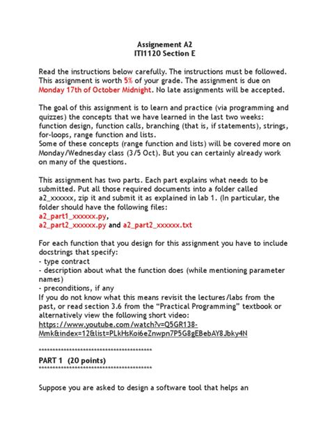 Assignment 2 Pdf Parameter Computer Programming Computer