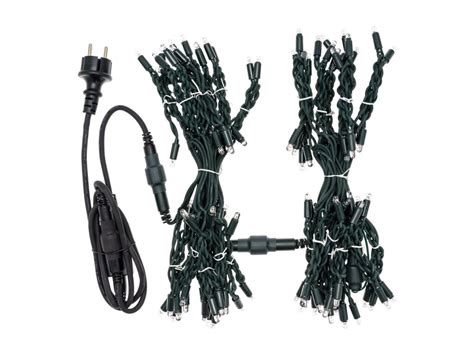 Rideau Lumineux Stalactite LED PRO Raccordable 3m 114 LED Fixes Flash 2200K
