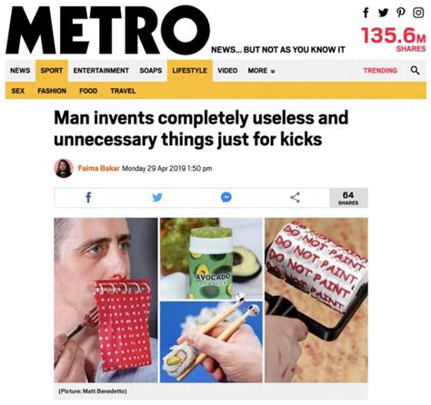 About Unnecessary Inventions Unnecessary Inventions
