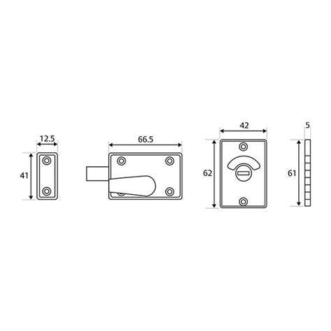 Wc Indicator Bolt Assa Abloy