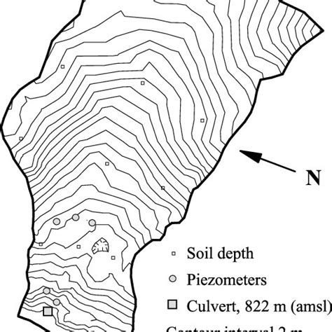 The C3 Catchment Topography With Measurement Locations Download