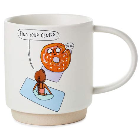 Find Your Center Yoga Funny Mug 16 Oz Mugs Hallmark