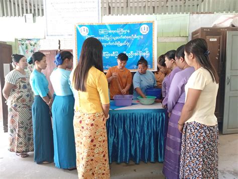 ကျောက်တံခါးမြို့နယ်တွင် ဘက်စုံသုံးဆပ်ပြာဆီ ထုတ်လုပ်နည်းသင်တန်း အခမဲ့ဖ