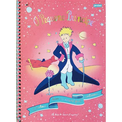CADERNO ESPIRAL COLEGIAL O PEQUENO PRÍNCIPE 10X1 160 FOLHAS Shopee Brasil