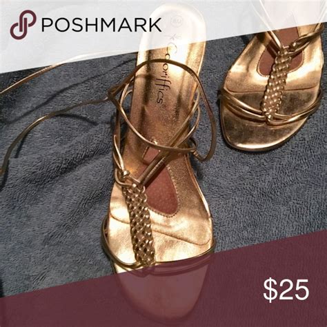 Gold Lace Up Leg Heels Stylish And Striking