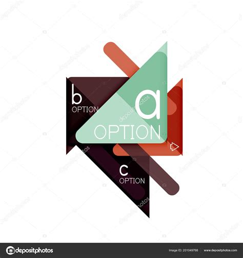 Triangle Data Visualization Design Option Infographic Layout Stock Vector By ©akomov 201049768