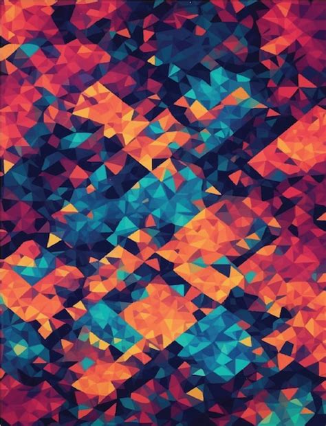 Premium Ai Image A Kaleidoscopic Pattern Of Shifting Pixels