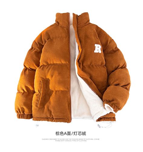 双面穿羊羔毛棉服男冬季灯芯绒棉衣加绒加厚羊羔绒保暖棉袄外套潮 阿里巴巴