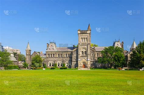多伦多校园大学水平画幅建筑无人古老的草坪夏天户外