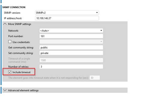 Include Timeout Disabled By Default For A Secondary Connection