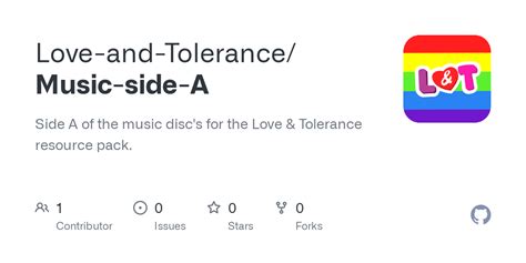 GitHub Love And Tolerance Music Side A Side A Of The Music Disc S