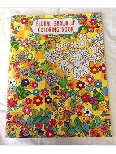 Floral Grown Up Coloring Book Adult Coloring Book Paperback Good