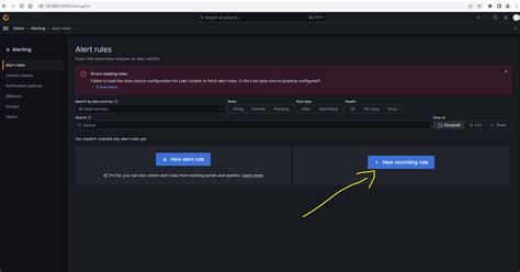 New Recording Rule Does Not Find The Loki Data Source Grafana Loki