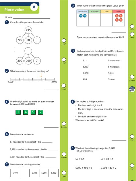 Y4auteob1 Place Value Pdf Mathematics Mathematical Notation