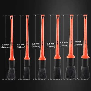 SPTA PP Boar Hair Car Wash Car Detailing Mix Brush Set Auto Car Cleaning Detailing Set