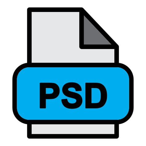 Psd File Generic Outline Color Icon