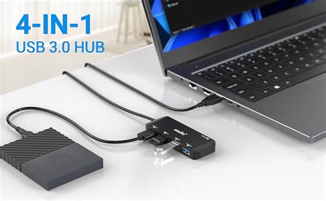 Amazon Com USB 3 0 Hub Splitter USB Extender 4 Port USB Ultra Slim Data Hub With Individual