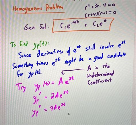 Solved Please Help Me With This Differential Equation
