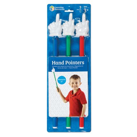 Learning Resources Hand Pointers Set Of 3