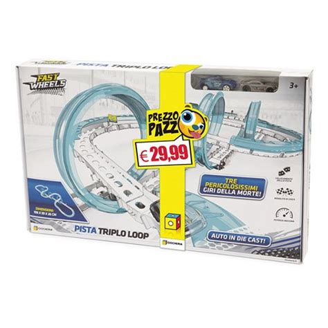 Fast Wheels Pista Triplo Loop • Solletico Giocattoli