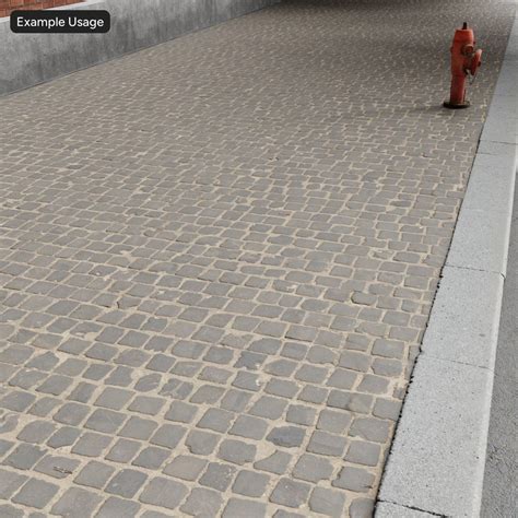 Dirty Cobblestone Texture Dark Poliigon