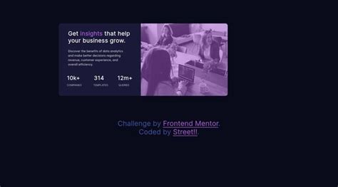 Frontend Mentor Used Css And Html With Responsive Design Coding