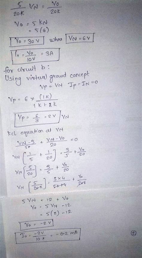 [solved] Networks Nd The Voltage Vo And The Current Io When The Op Amp Course Hero