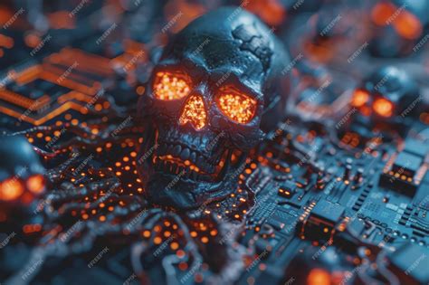 Cyber Security Warning System Hack Message Blue Code Background Virus Alert Cybercrime