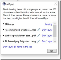 Removing The Windows 260 Character Limit With NetDocument S NdSync