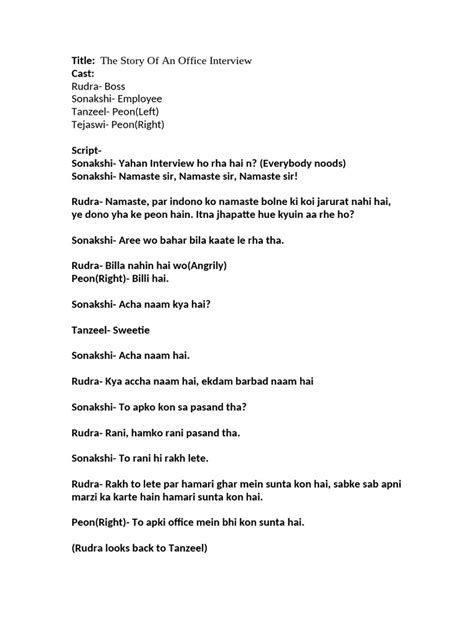 Script One Act Play 2 Pdf Language Arts And Discipline