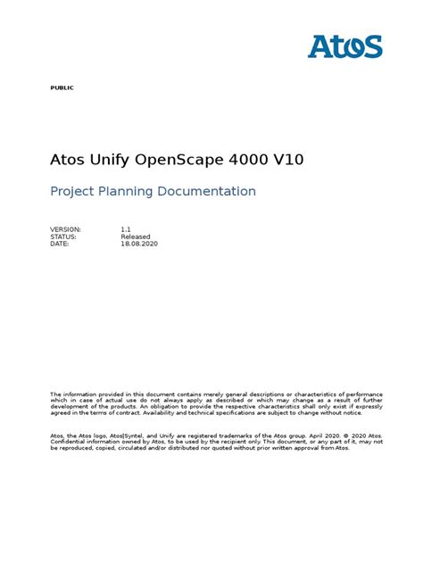 Openscape 4000 V10 Guideline Project Planning Documentation V10 Pdf Session Initiation