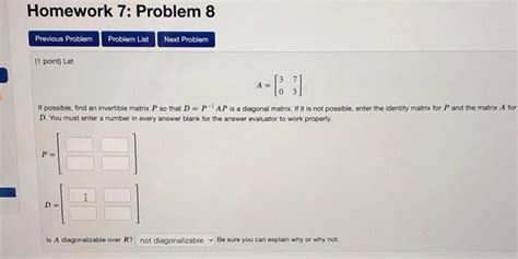 solved homework 7 problem 8 previous problem problem list