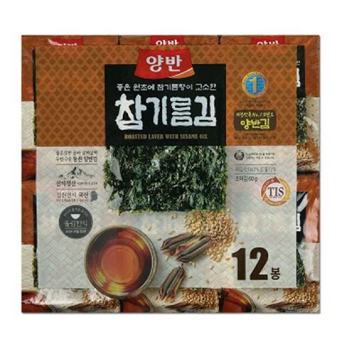 고소하고 진한 풍미의 동원 양반김 참기름김 X 12봉 홈플러스 택배배송