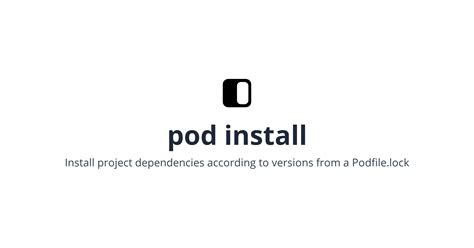 Pod Install Fig