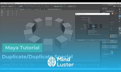 Learn Maya Tutorial For Beginners Duplicate Duplicate Special Mind Luster