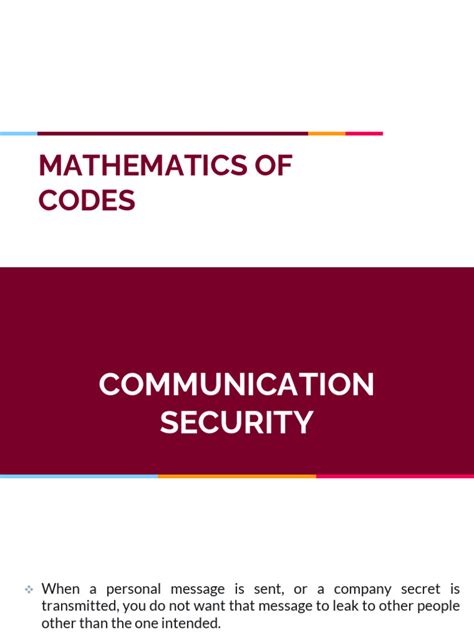 Mathematics Of Codes Pdf Cipher Encryption