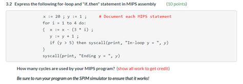 3 2 express the following for loop and if then