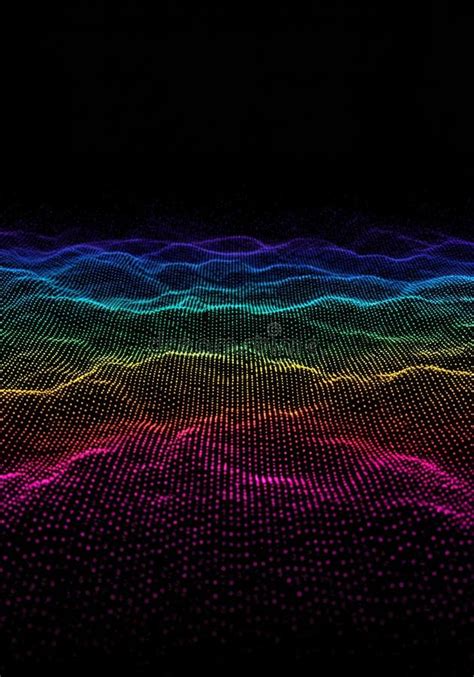 Rainbow Abstract Particle Background Stock Illustration Illustration Of Digital Abstract
