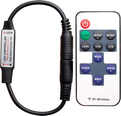 RF Mini Wireless Remote Controller For Single Color 3528 5050 LED Strip Lights Wireless Remote