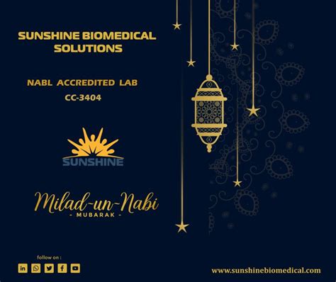 Sunshine Biomedical Solutions On Linkedin Edi Miladi Un Nabi Miladinabi