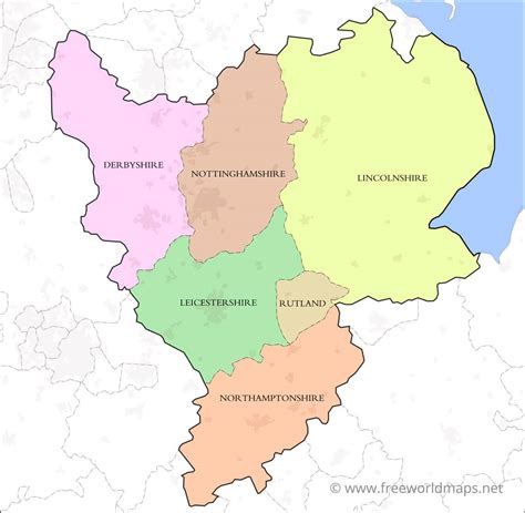 East Midlands Maps