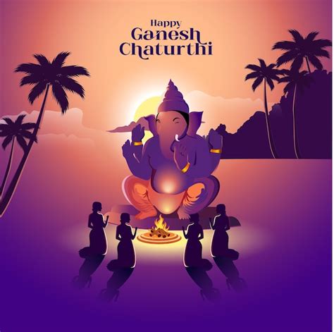 Premium Vector Ganesh Chaturthi Vector 02
