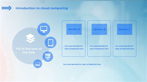 Blue Technology Sense Cloud Computing Big Data Internet Technology Ppt Template Google Slide And