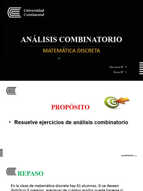 Análisis Combinatorio Exp Pdf Combinatoria Permutación