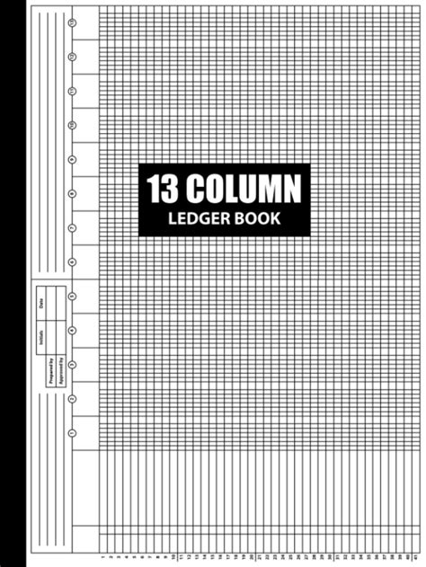 13 Column Ledger Book Columnar Pad 13 Columns Accounting